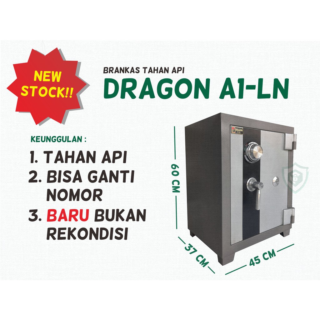 Jual Brankas Tahan Api Dragon A1-LN (Bisa Diganti Nomor) | Shopee Indonesia