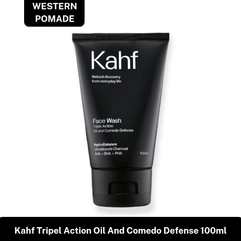 Jual Kahf Face Wash Triple Action Oil and Comedo Defense 100 ml - Sabun ...