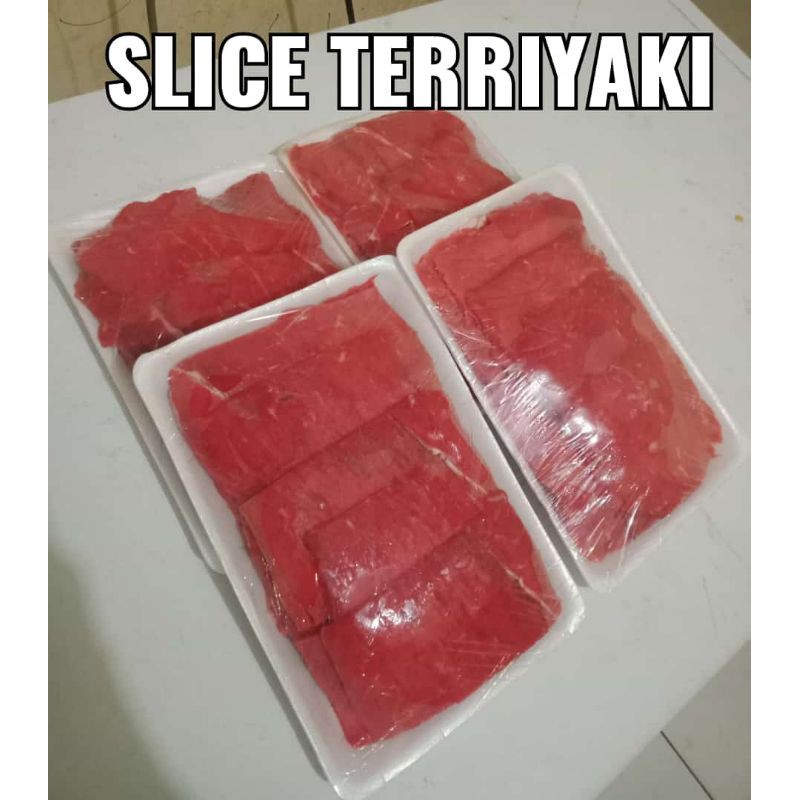 Jual SLICE TERRIYAKI 500gr / DAGING SLICE LOW FAT 500gr hallal | Shopee ...