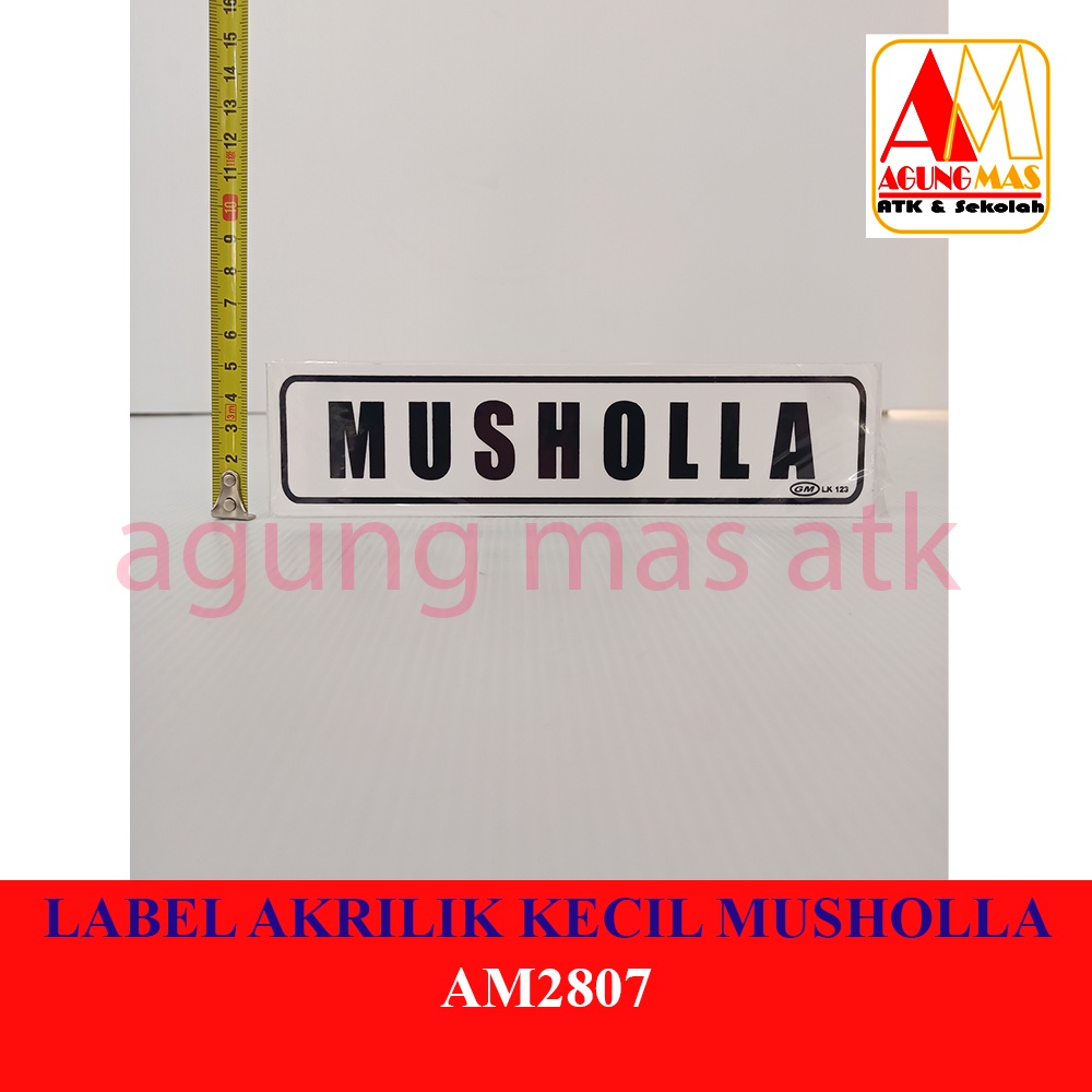 Jual LABEL AKRILIK KECIL MUSHOLA | Shopee Indonesia