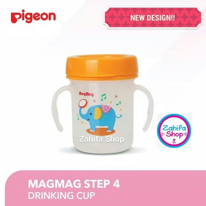 Jual Pigeon Mag Mag Step 1 2 3 4 Training Cup Magmag Nipple Spout Straw ...