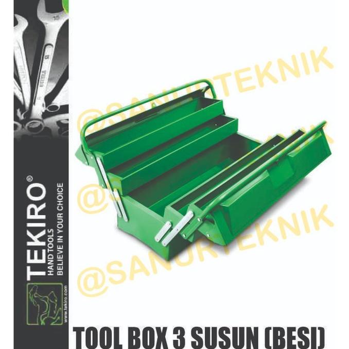 Jual CI594 TOOL BOX TOOLBOX 3 SUSUN BESI 55X20X29CM K PERKAKAS TEKIRO DFGDF6546C | Shopee Indonesia