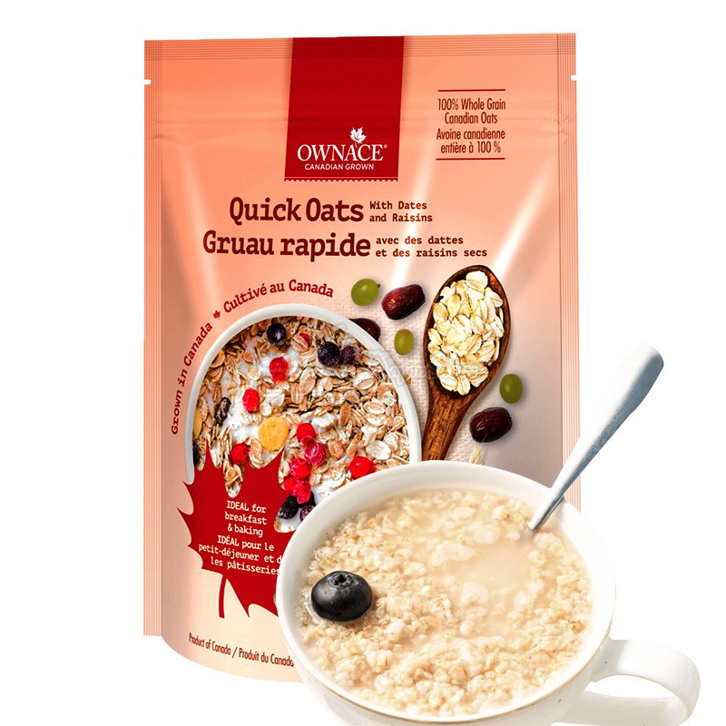 Jual Ownace Quick Cooking Oatmeal dengan Kurma dan Kismis 1 kg | Shopee Indonesia