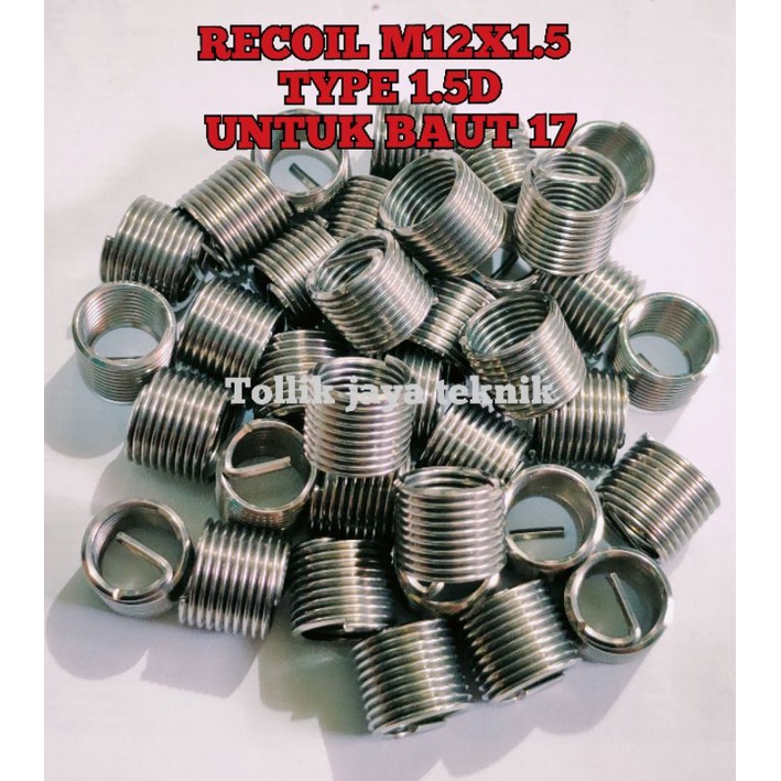 Jual Recoil M12x1.5 1.5D. Alat Perbaikan Drat Baut Slek Baut Oil Ulir ...