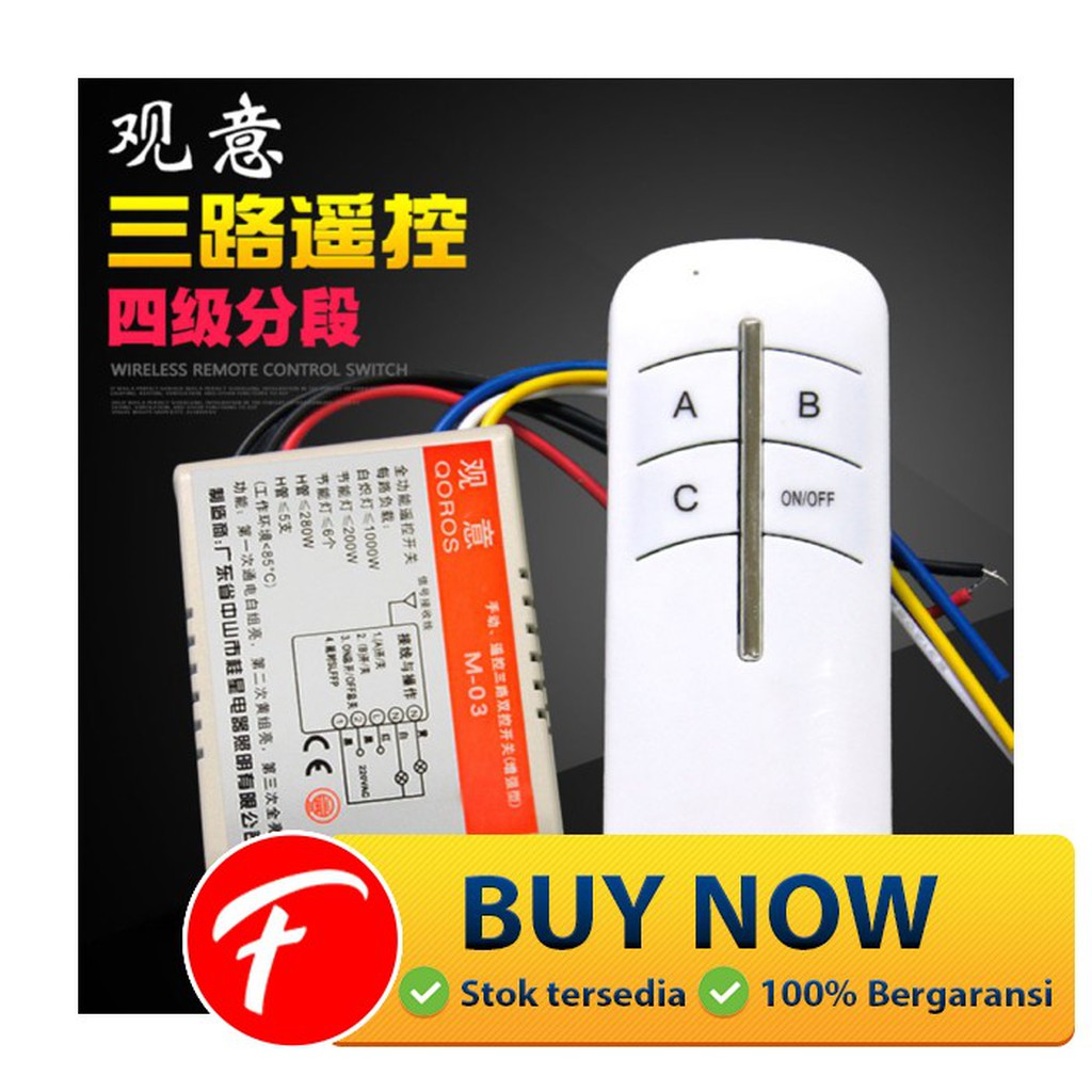 Jual YAM Wireless Remote Control Lampu Rumah 2 Way - YAM802 | Shopee ...
