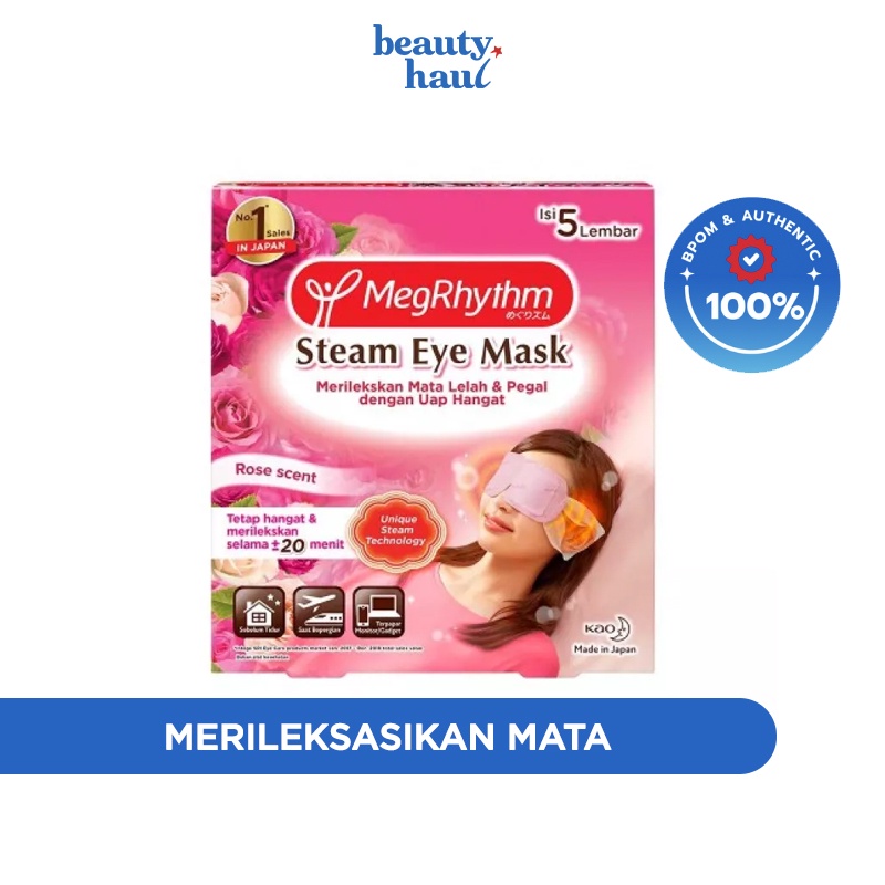 Jual MEGRHYTHM Steam Eye Mask Rose (5pcs) | Shopee Indonesia