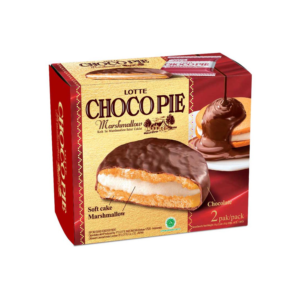 Jual LOTTE CHOCO PIE ISI 2//HARVESTMART | Shopee Indonesia