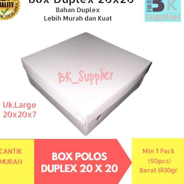 Jual AIN Box Catering 10pcs / Box Brownies 20x20 / Snack Box / Kotak ...