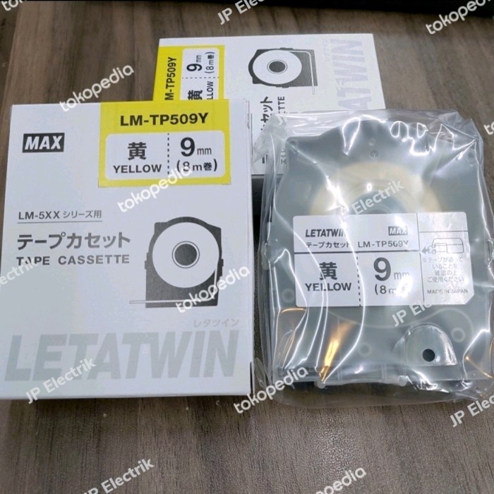 Jual Label Tape Letatwin LM-TP509Y Yellow/Max Marking Label Letatwin ...