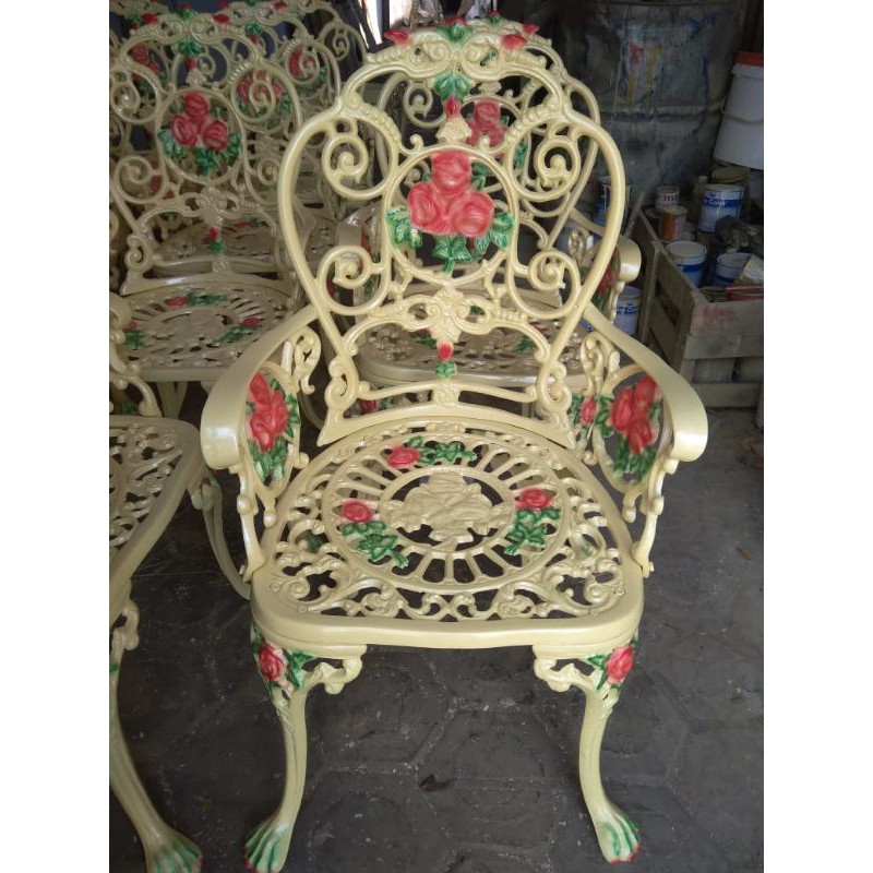 Jual Kursi Besi Ukir Model Mawar | Shopee Indonesia