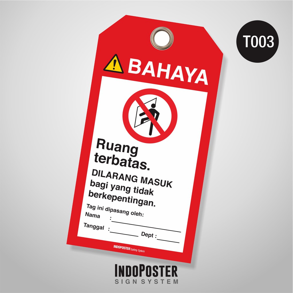 Jual Tag Out LOTO Lock Out Tag Out PVC Safety K3 OSHA ANSI ISO Ruang ...