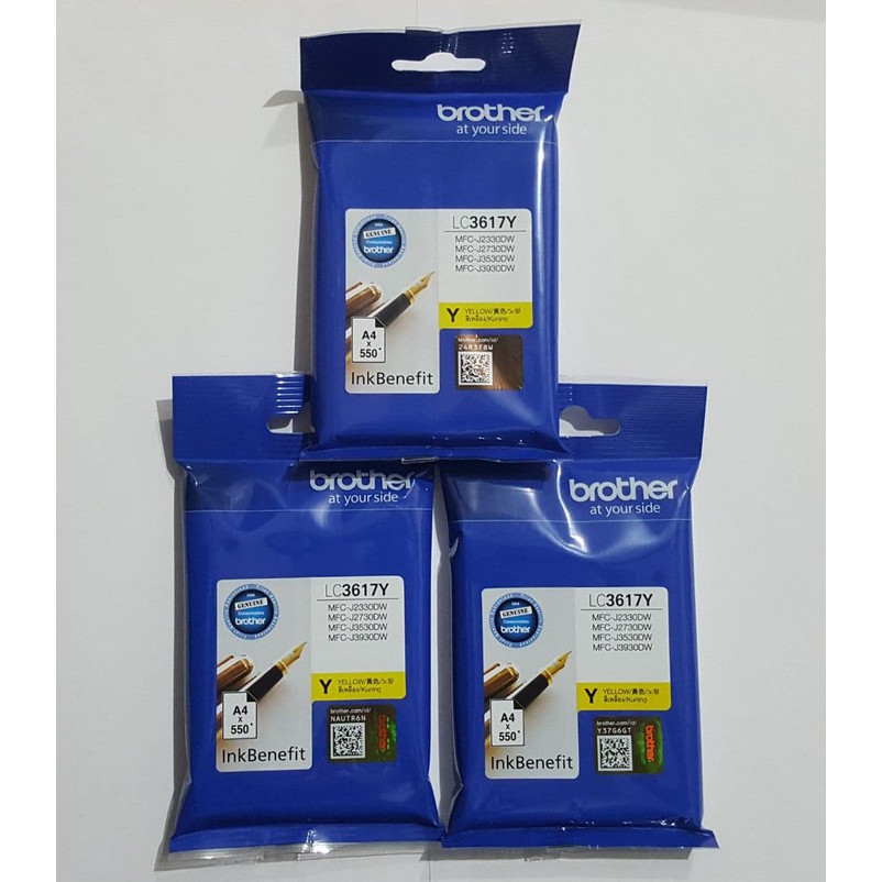 Jual Tinta Brother LC 3617 Black dan Color Original | Shopee Indonesia