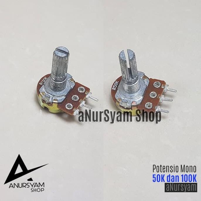 Jual Potensio Mono 50K 100K / Potensio 100K 50K Mono anursy44 dijamin ...