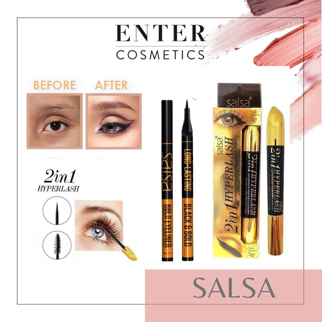 Jual SALSA Master Eyeliner | 2in1 Hyperlash Waterproof Mascara + Eye ...