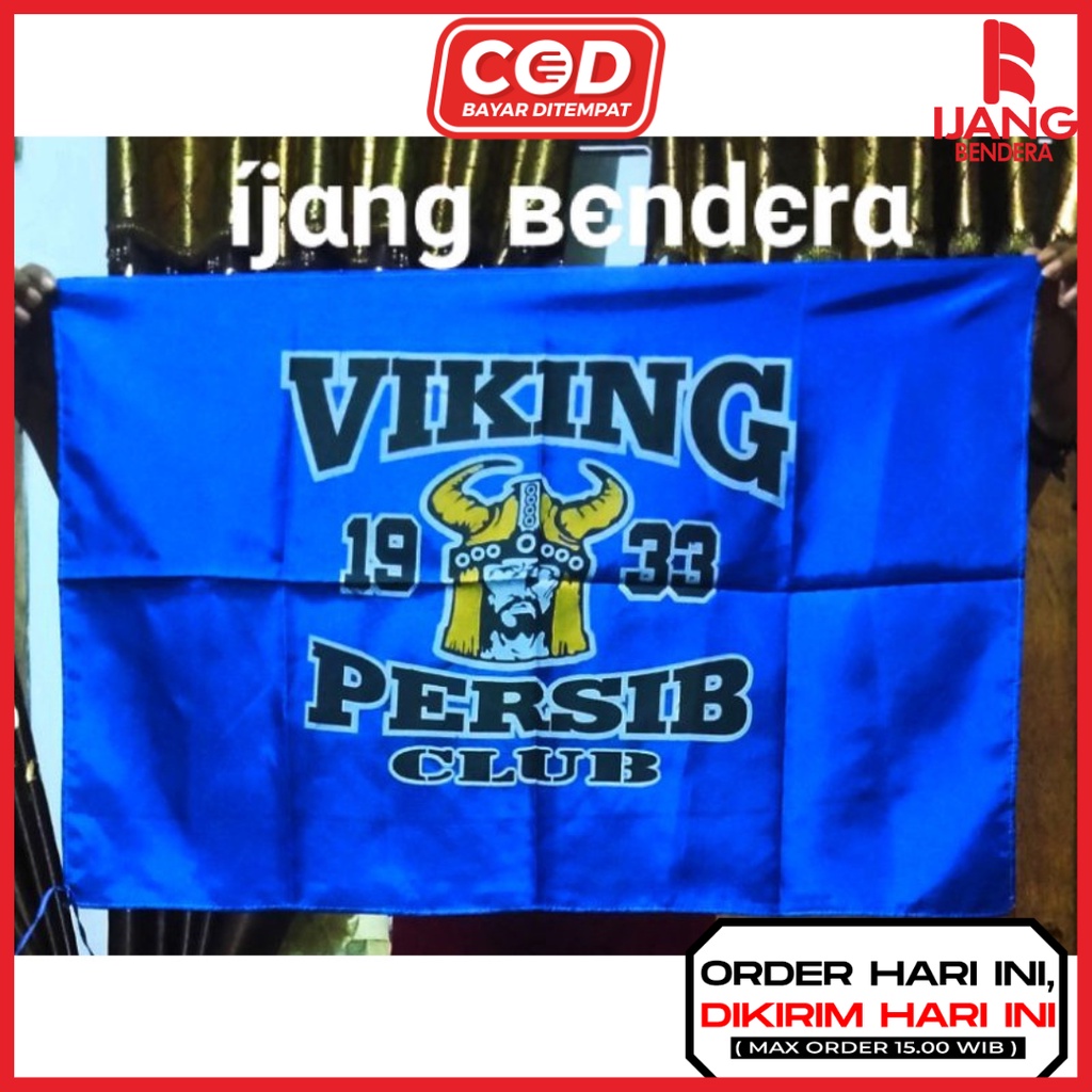 Jual BENDERA VIKING PERSIB BANDUNG UK 85CM X 55CM | Shopee Indonesia