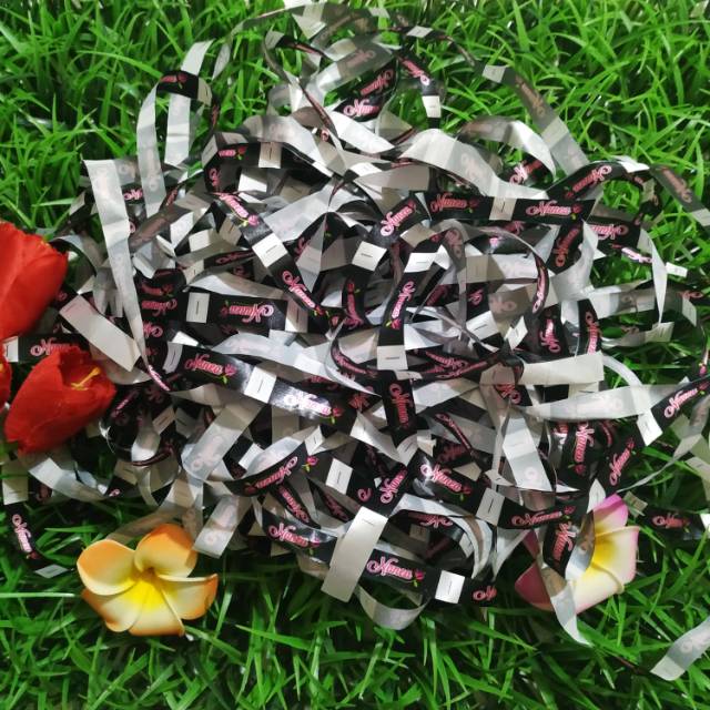 Jual label hijab custom - label baju satin printing +/- 700pcs uk. 1,2 ...
