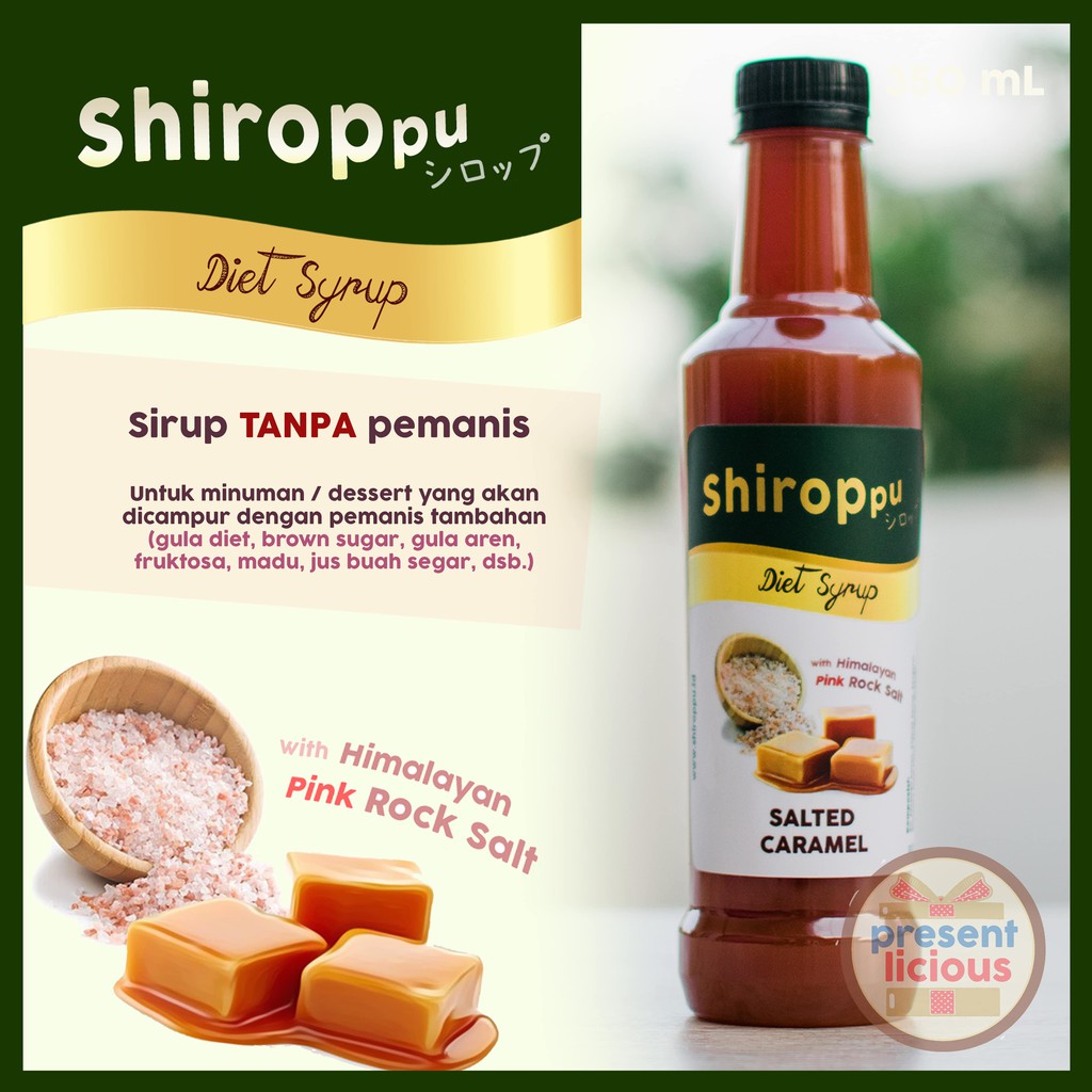Jual Salted Caramel | Shiroppu Diet Syrup 350 mL | Sirup Rasa Karamel ...