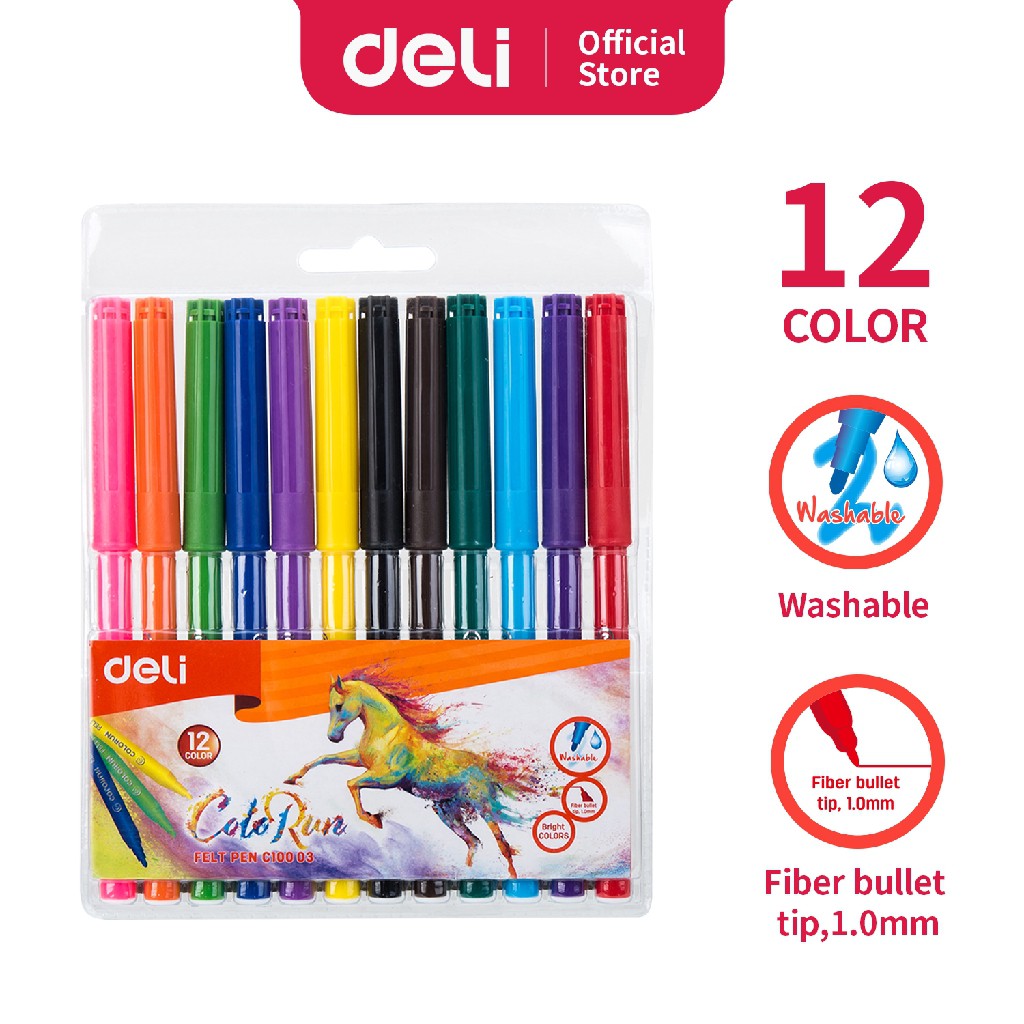Jual Deli Spidol kantor mengajar menggambar menulis pena writing 1.0mm ...