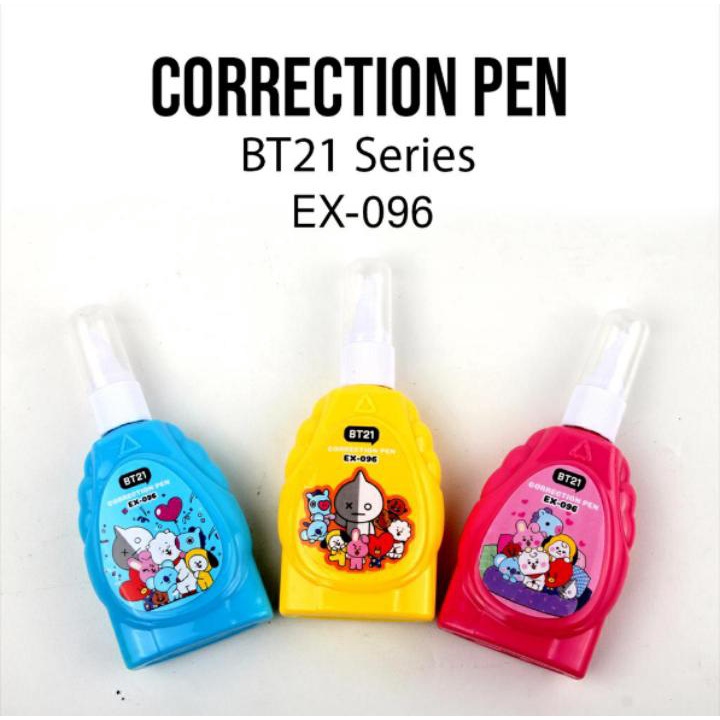Jual AS888 - Tip Ex Botol Cair Correction Pen Motif Bt21 Ex-096 ...