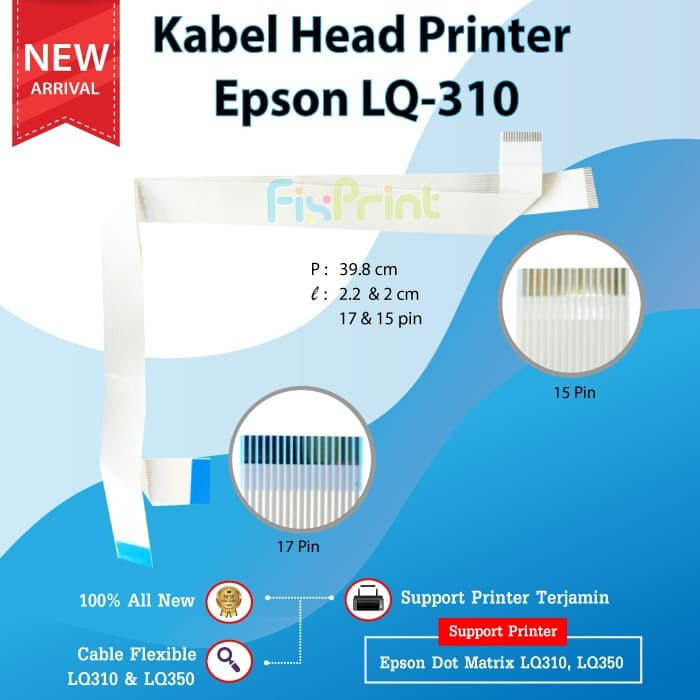 Jual Kabel Head Epson LQ-310 LQ-350 Flexible Cable Printhead LQ310 ...