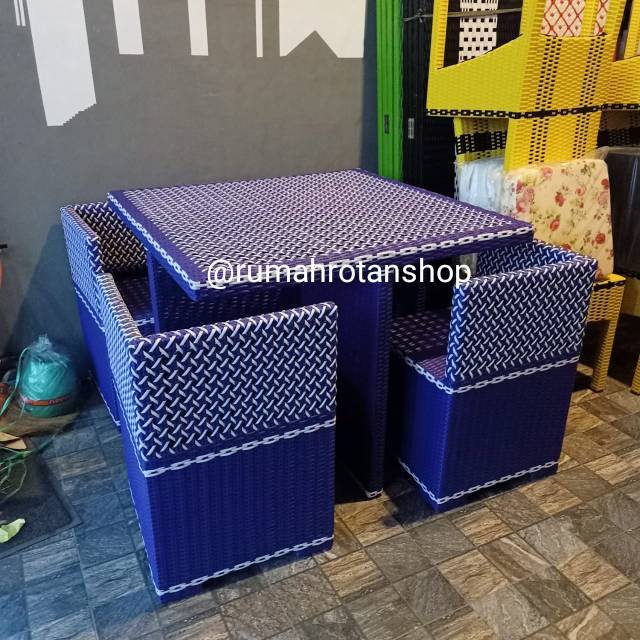 Jual Meja Makan Rotan Dining Box / KOTAK (HANYA PULAU JAWA) | Shopee ...