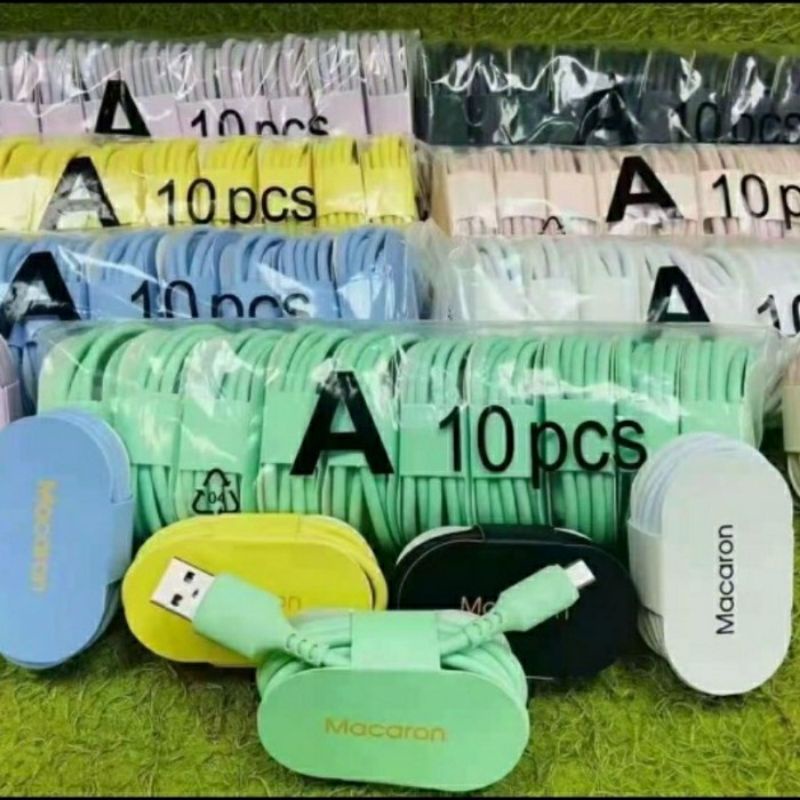 Jual KABEL DATA TYPE C MACARON / DATA CABLE MACARON TYPE C MICRO USB ...
