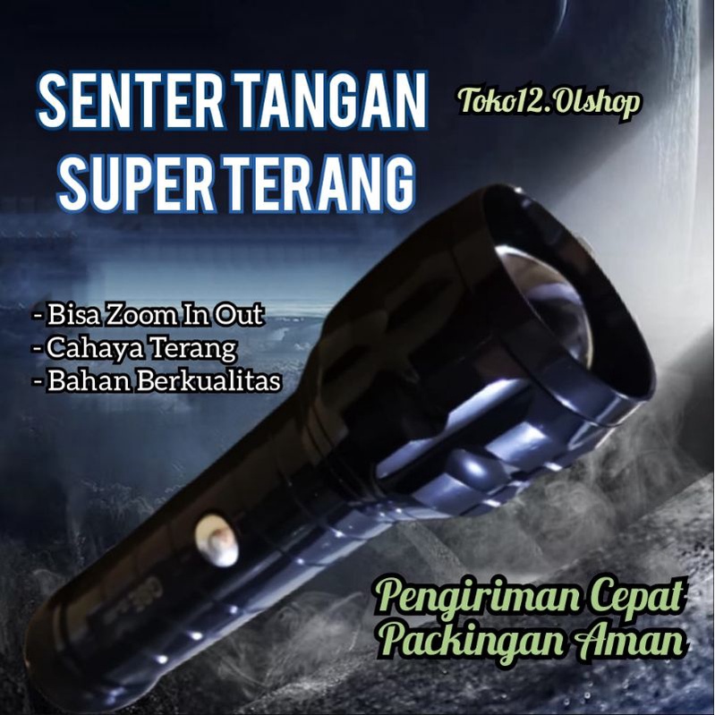 Jual Senter Zoom Tangan LED. Besar Super Terang ⭐Toko12⭐ | Shopee Indonesia