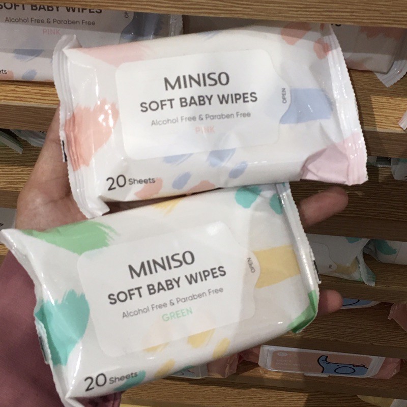 Jual MINISO SOFT BABY WIPES / TISU BASAH MINISO / TISSUE BASAH MINISO ...