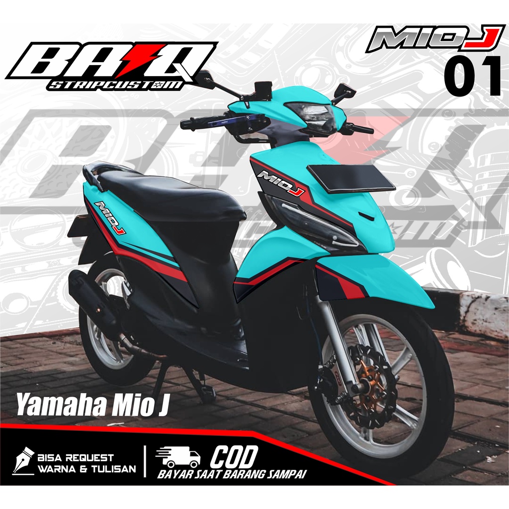 Jual Decal Yamaha MIO J .Sticker Decal Lis Variasi MIO J Full Body ...