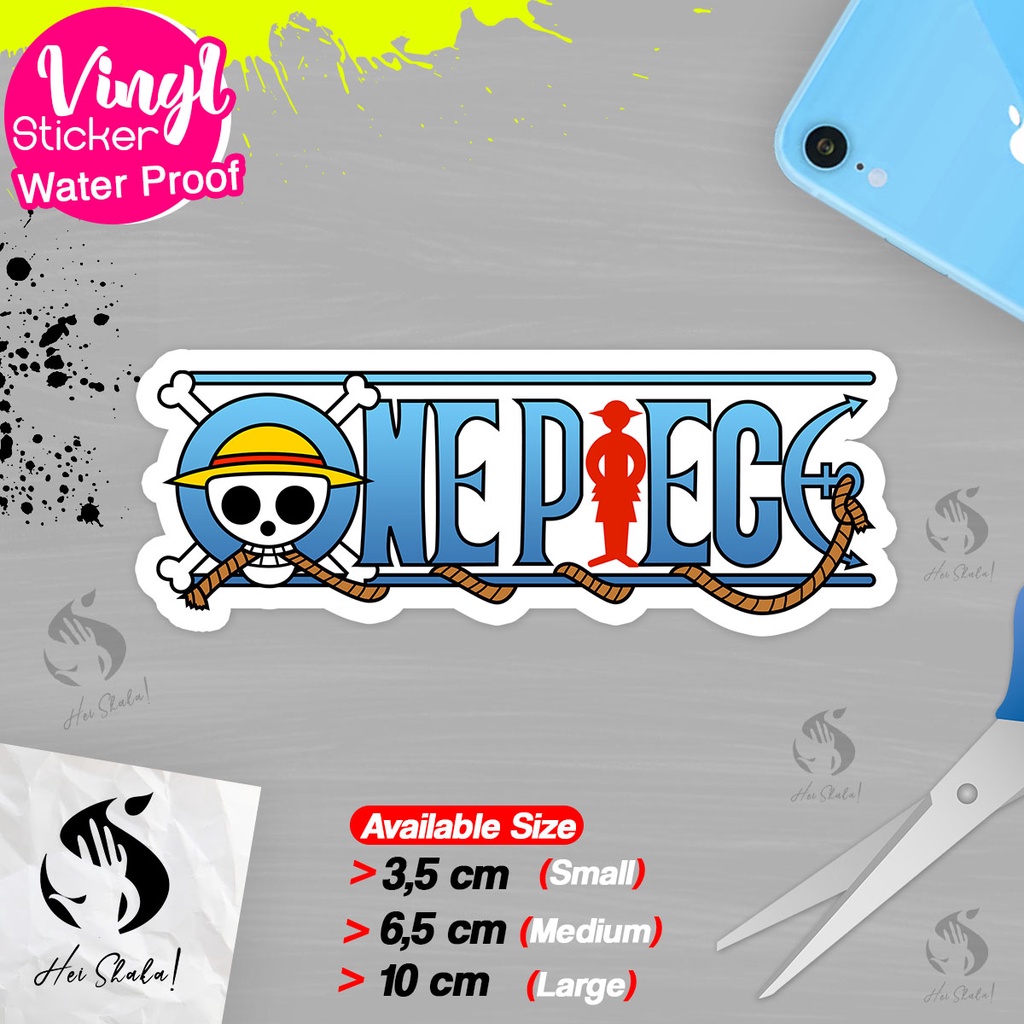 Jual Stiker One Piece Anime Logo Sticker Anime Jepang Bahan Vinyl Anti ...