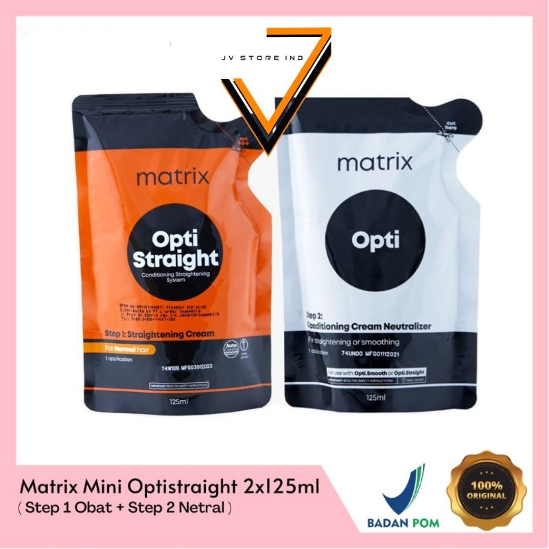 Jual Matrix Mini Opti Straight 125ml x 2 Matrix Smoothing Matrix Obat ...