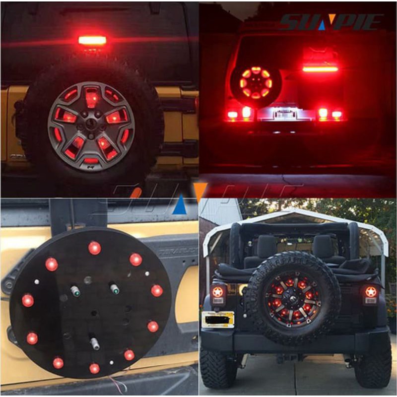 Jual LED TIRE LAMPU LED BAN CADANGAN FOR RUBICON OR JEEP WRANGLER JK ...