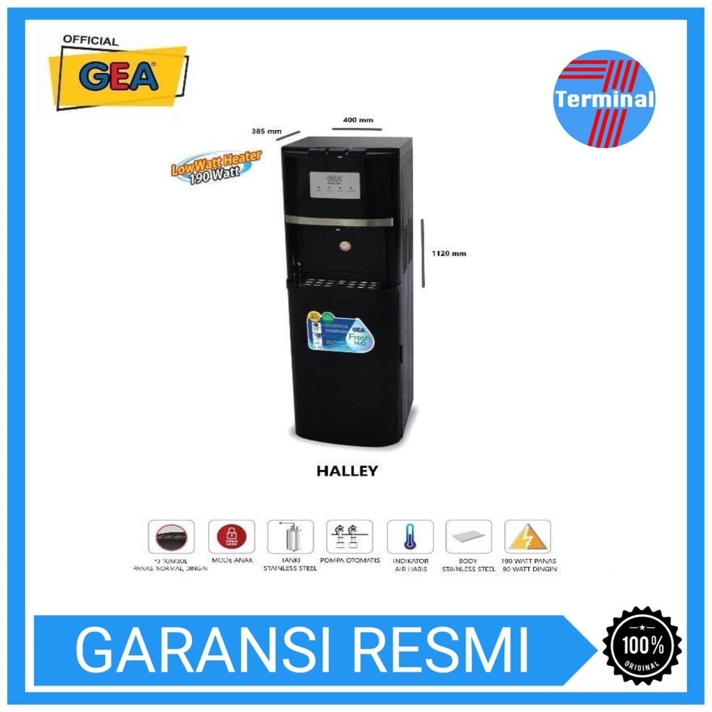 Jual GEA Water Dispenser Galon Bawah HALLEY | Shopee Indonesia