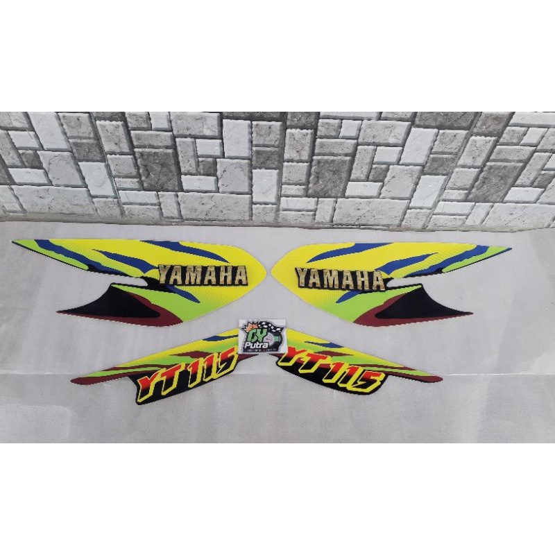 Jual Stripping Sticker Yamaha Yt 115 Set Emblem Yamaha Kualitas Bagus ...