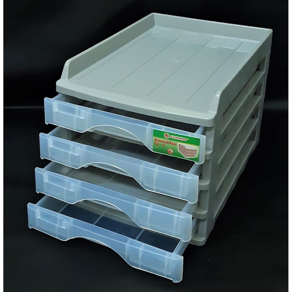 Jual LACI RAK KERTAS DOKUMEN 4 TINGKAT SUSUN LETTER TRAY PLASTIK FOLIO ...