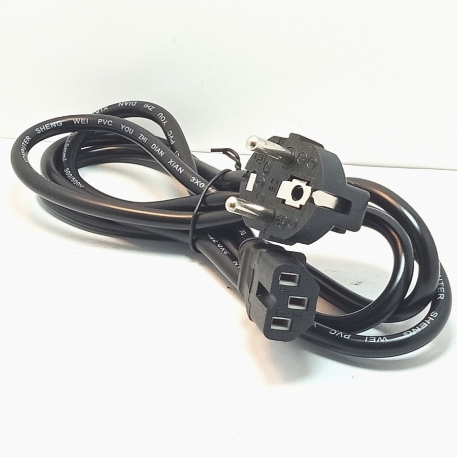 Jual KABEL AC KOMPUTER / KABEL POWER CPU / KABEL MAGICOM 1,6M - 3 X 0 ...