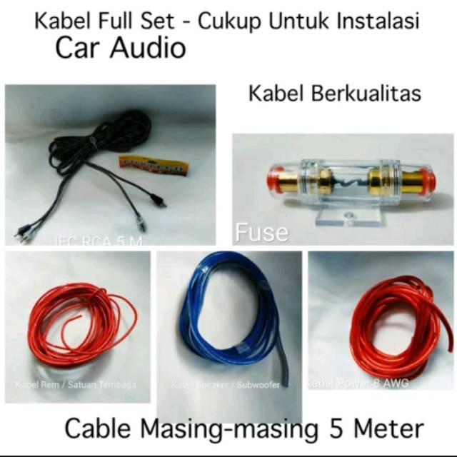 Jual Kabel - Kabel Audio Mobil Untuk Pemasangan / Instalasi Audio Mobil ...