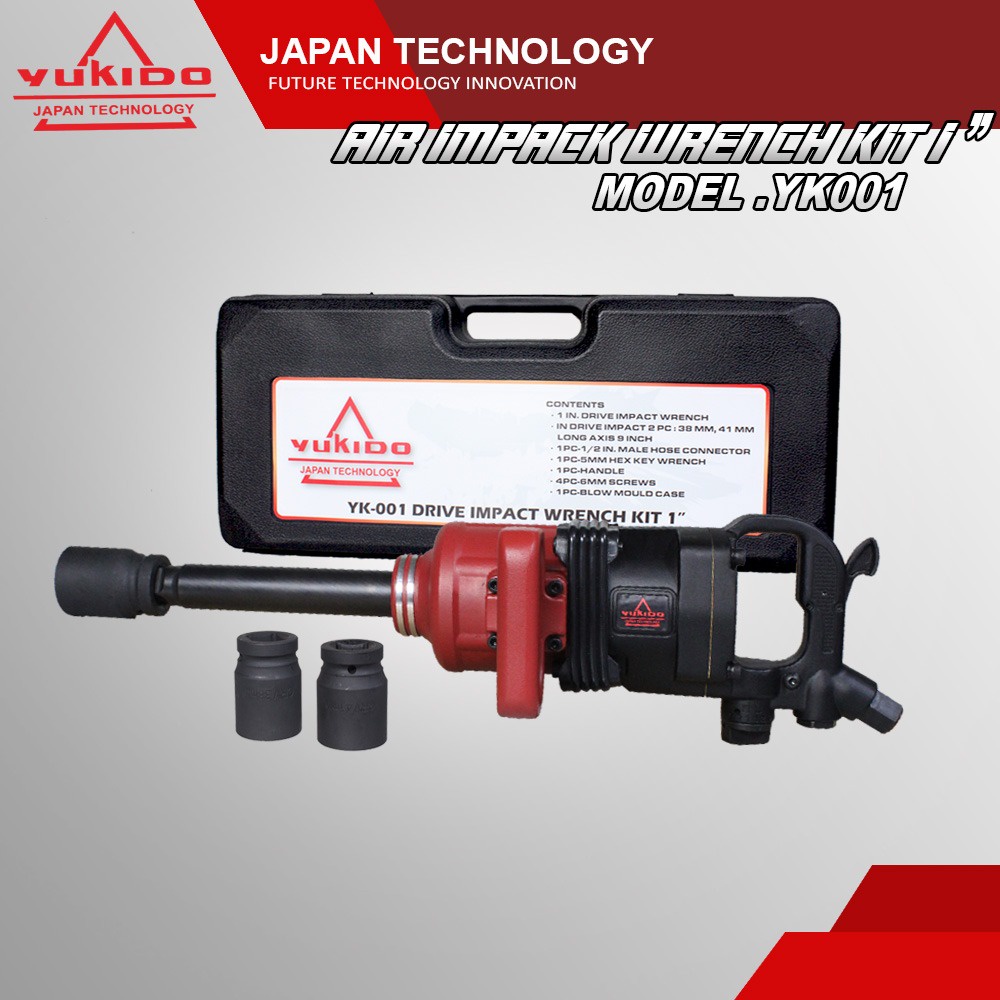 Jual YUKIDO AIR IMPACT ANGIN 1IN - Mesin Impact Pembuka Baut RODA KENDARAAN BOR ANGIN / BOR BUKA ...