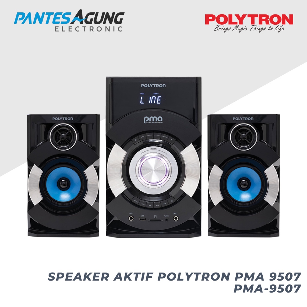 Jual SPEAKER AKTIF POLYTRON PMA 9527 + RADIO | Shopee Indonesia