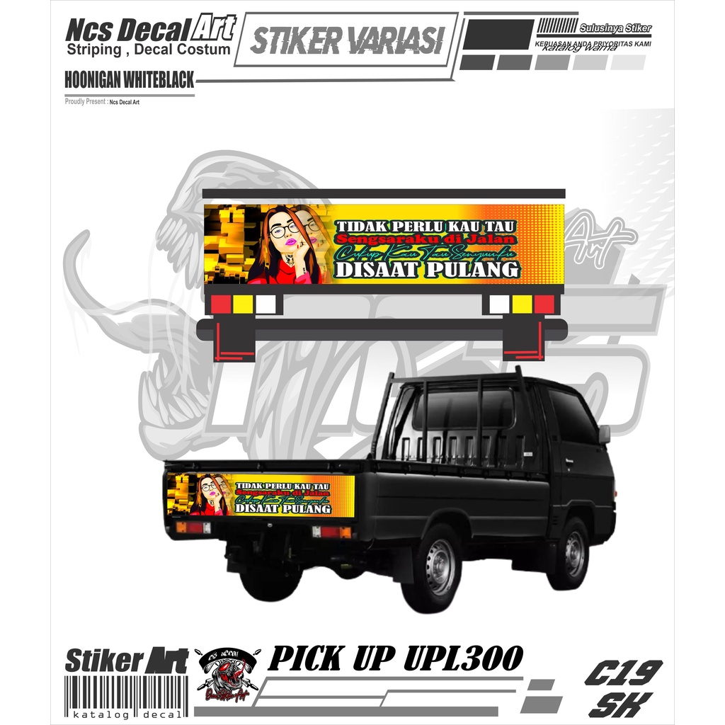 Jual stiker decal pintu belakang l 300 stiker L300 stiker pintu L300 ...