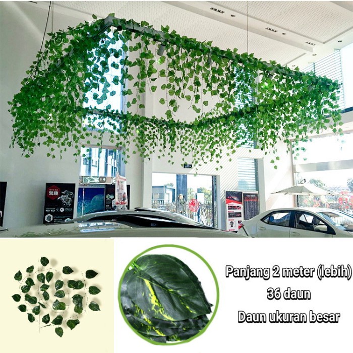 Jual 2M Daun Rambat Tanaman Hias Dekorasi Rumah taman toko cafe ...