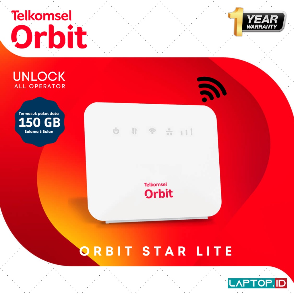 Jual Modem Wifi Home Router 4G Telkomsel Orbit Star Lite UNLOCK Free ...