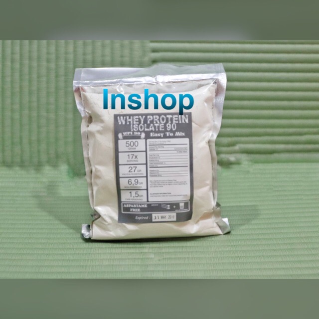 Jual Whey Protein Isolate WPI 90 100% Whey Free / Susu Protein 500gr ...