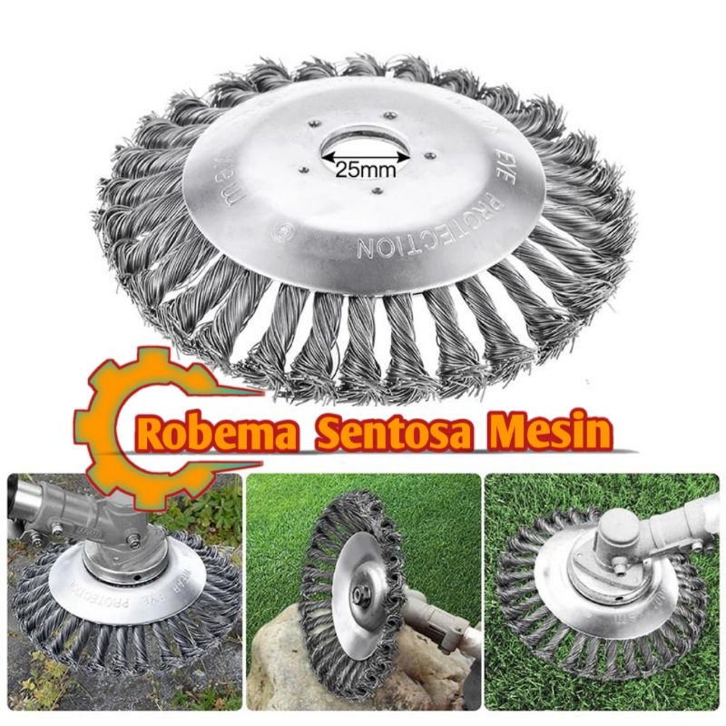 Jual MATA PISAU POTONG RUMPUT SIKAT KAWAT BAJA 8 INCH TANPA GEARCASE ...