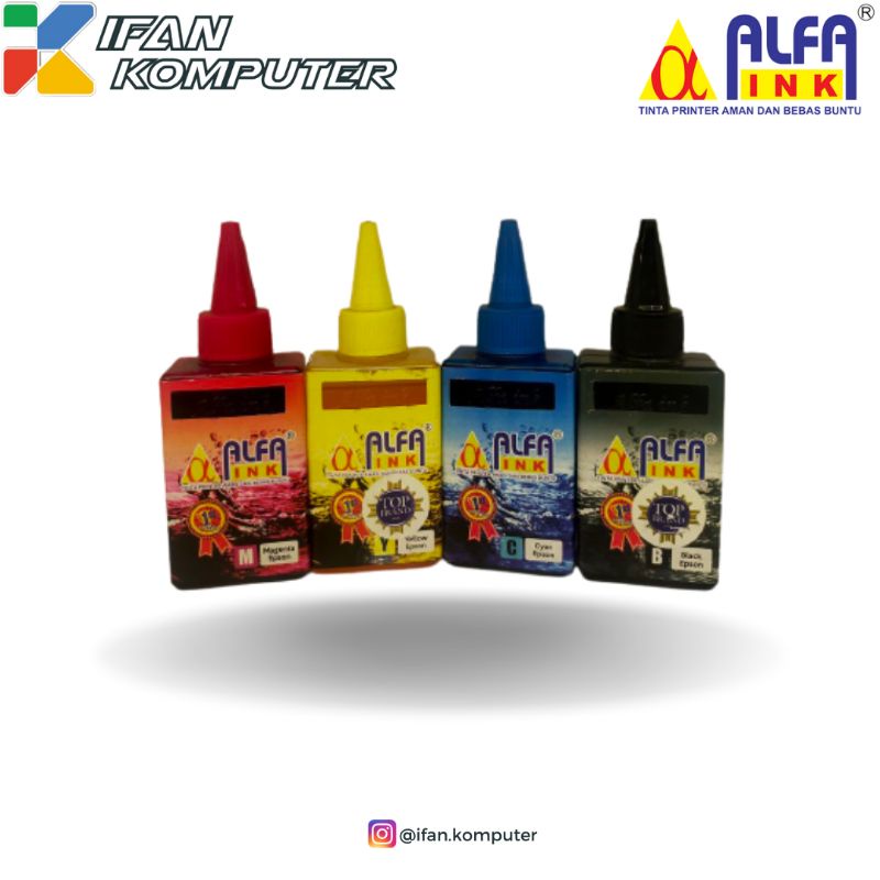 Jual TINTA BOTOL ALFAINK EPSON 100CC | Shopee Indonesia