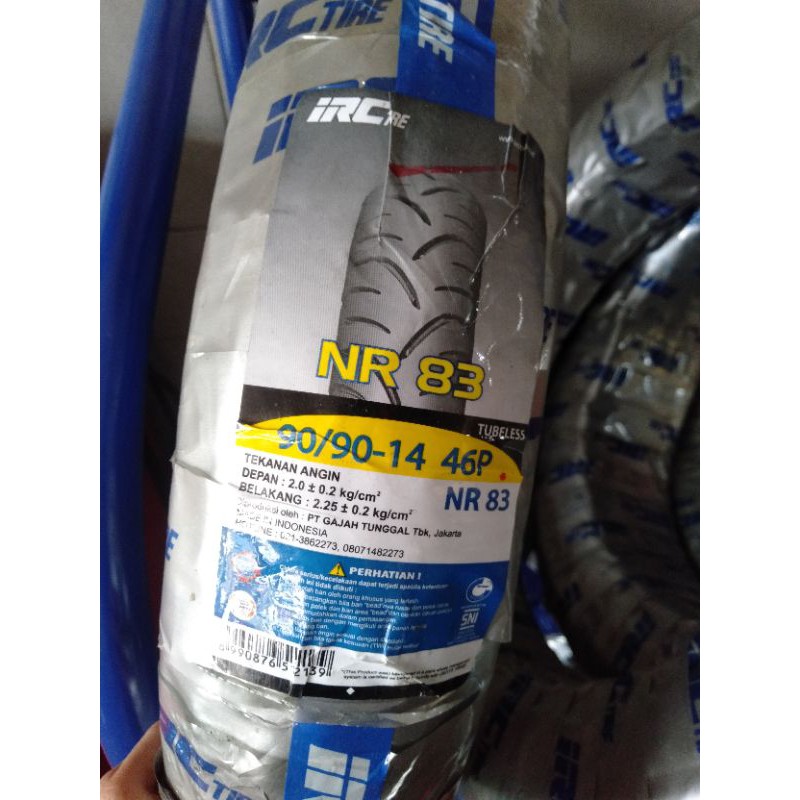 Jual ban tubeless tubles IRC NR 83 90/90-14 original | Shopee Indonesia