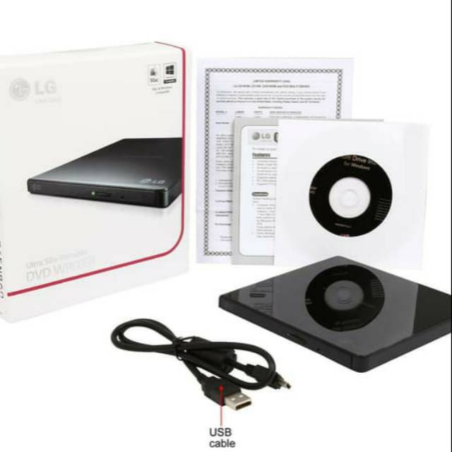 Jual LG DVD External Ultra Slim DVD Writer Portable GP65NB60 | Shopee ...