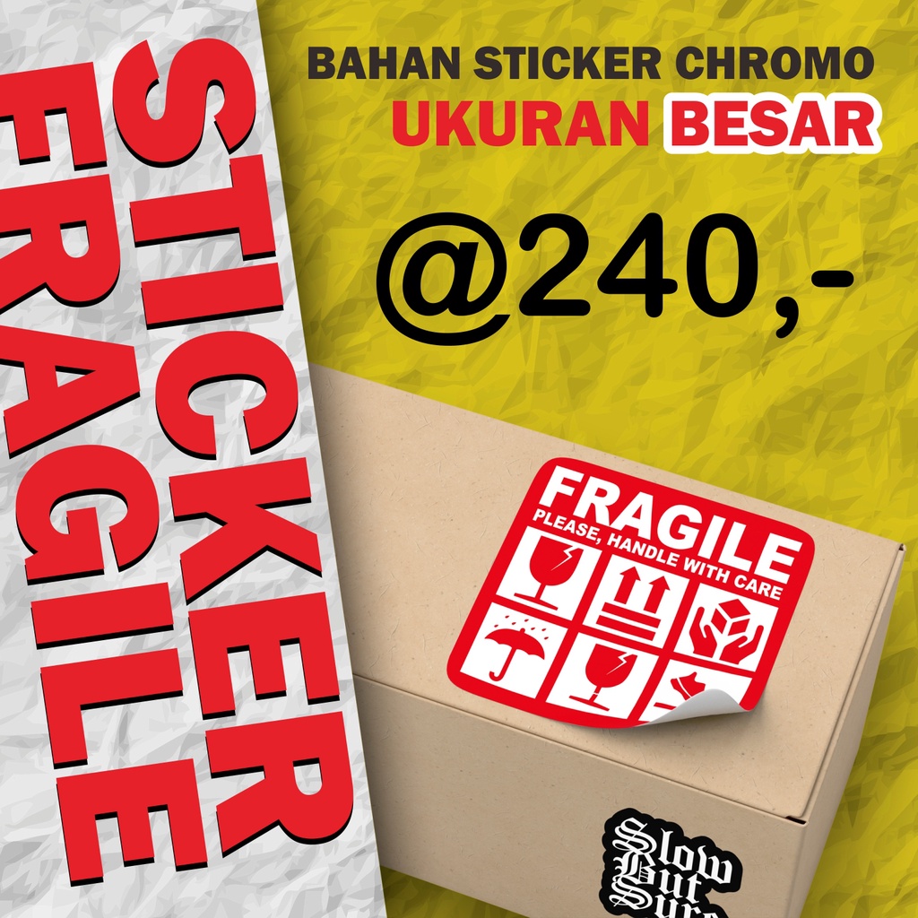 Jual Stiker Fragile - Stiker Pecah Belah - Stiker Label Pengiriman ...