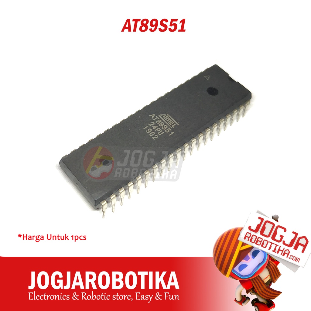Jual AT89S51-24PU AT-89S51 S51 Atmel IC 8-Bit Mikrokontroler | Shopee Indonesia