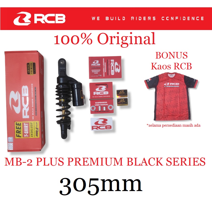 Jual SHOCK TABUNG RCB MB 2 PLUS PREMIUM BLACK SERIES MATIC MIO SOUL J ...